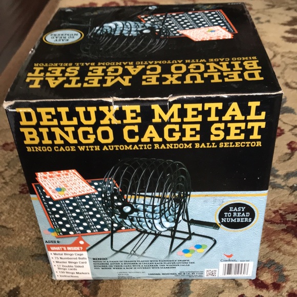Deluxe Bingo | Toys | New Deluxe Metal Bingo Cage Set With Automatic ...